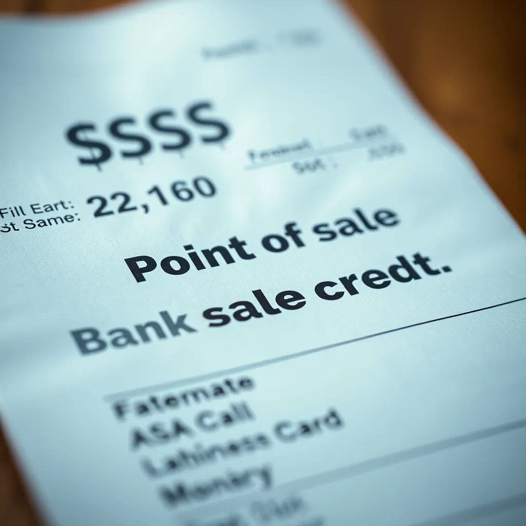 Understanding Point of Sale Credit on Bank Statements