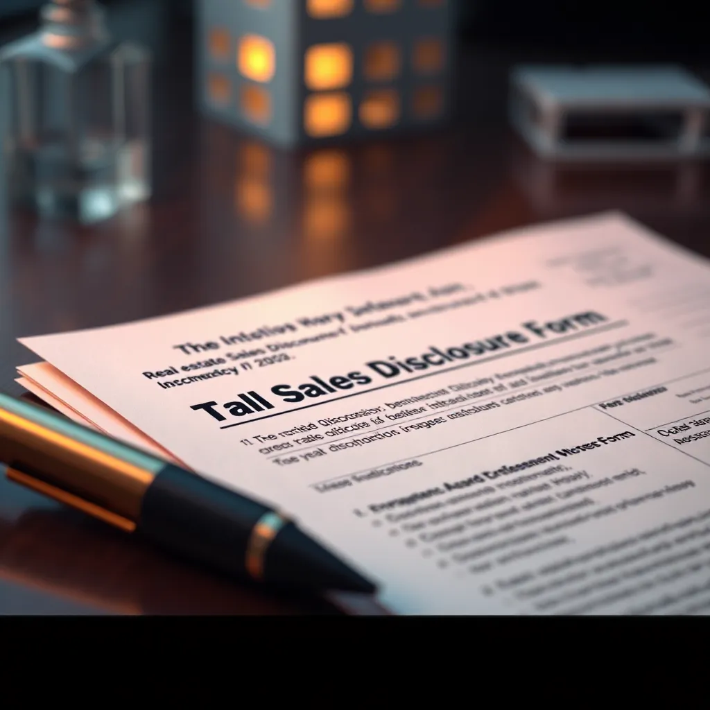 Understanding Real Estate Sales Disclosure Forms